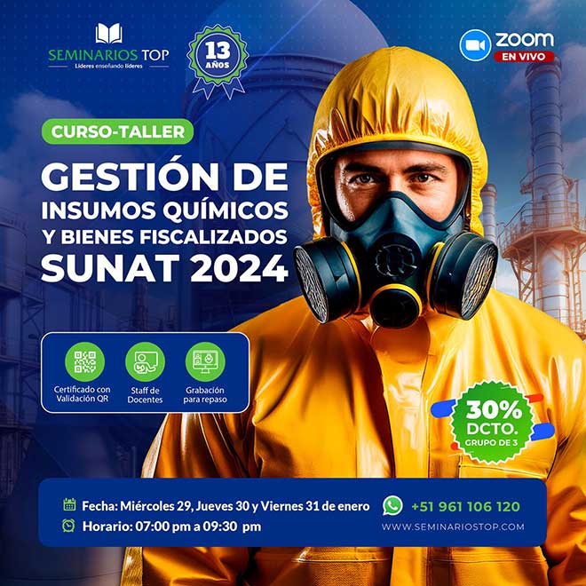 Curso de Insumos Químicos y Bienes Fiscalizados SUNAT 2025